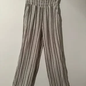 Love Tree | Pants & Jumpsuits | Linen Blend Pants Pull On High Smocked ...